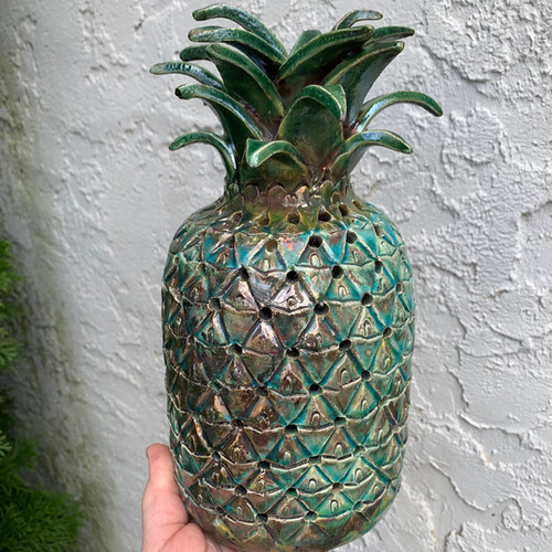 Pineapple Luminary | Pottery by Lisa