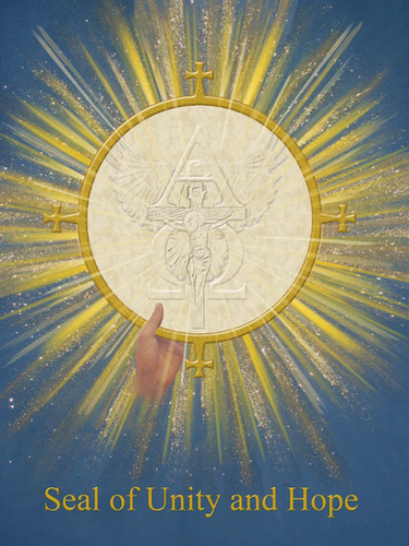 Mother of Unity and Hope Eucharist 8.5x11 Images (pack of 5) | Threehearts
