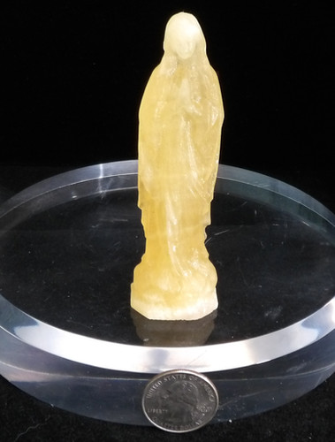 Yellow Calcite Mary Statue | C & S LLC