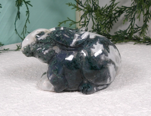 Moss Agate Rabbit | C & S LLC