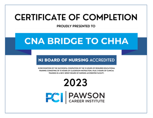 CNA Bridge to CHHA Course | CHHA Course NJ