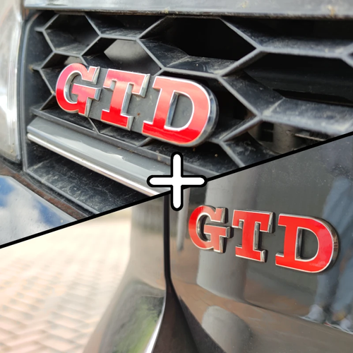 VOLKSWAGEN GOLF MK7.5 - SET "GTD" BADGES | ST1CKERSGT