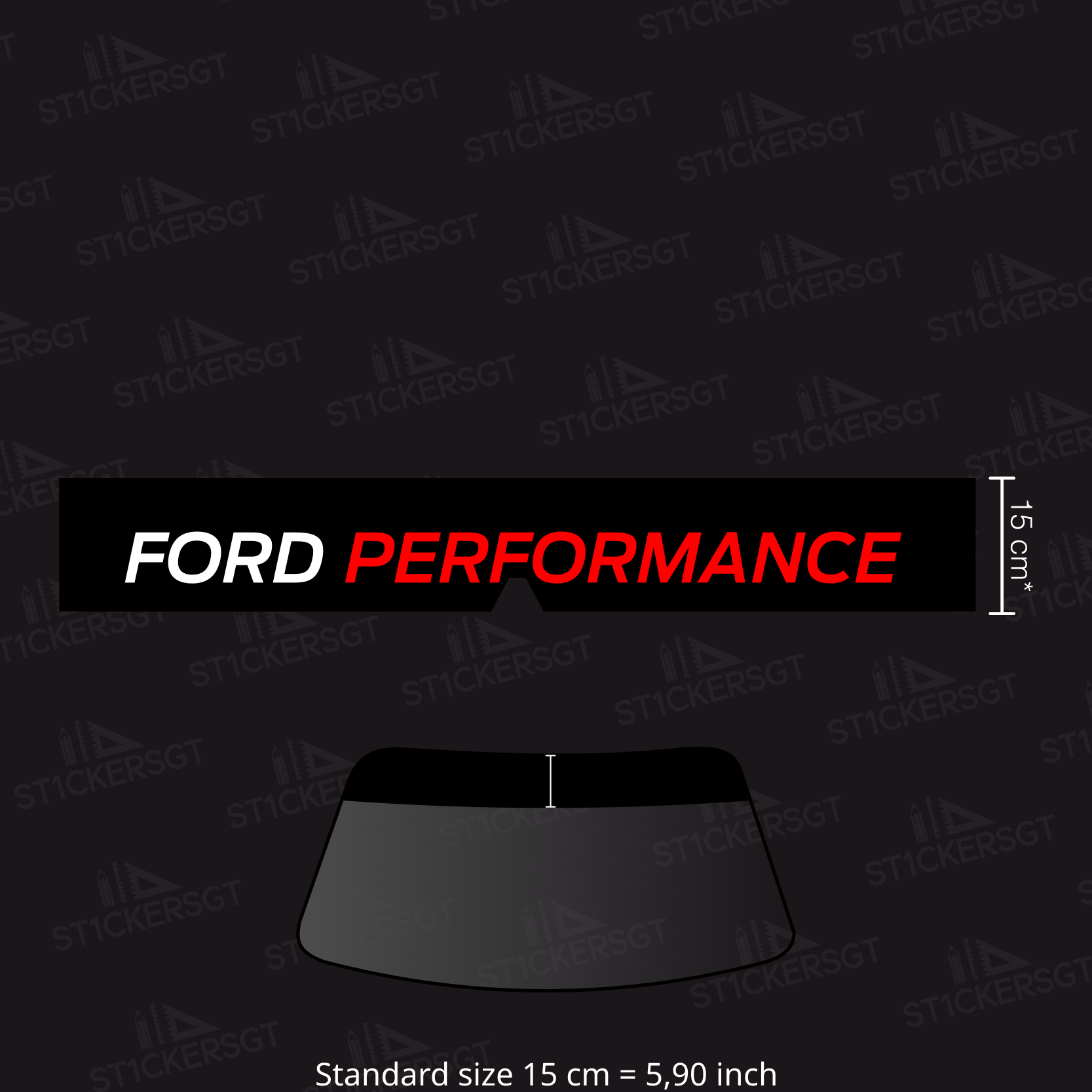 SUNSTRIP "FORD PERFORMANCE" - FOCUS MK4-4.5 | ST1CKERSGT