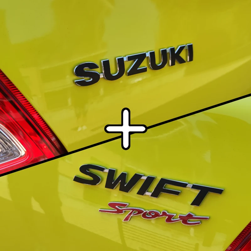 SUZUKI SWIFT (AZ) - SET BADGE "SUZUKI" + "SWIFT" DECALS | ST1CKERSGT