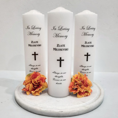 Condolence Pillar Candle | savvilicious-candles