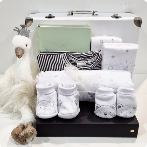 Newborn Baby Trunk suitcase Hamper | savvilicious-candles