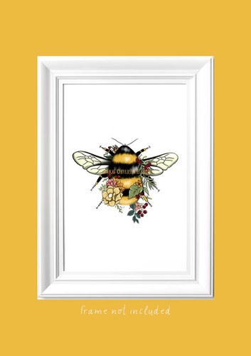 Barney the Bee - A4 Print | Huckleberry House