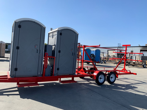 Double Citrus Ladder Restroom Trailer | Calpacsupply