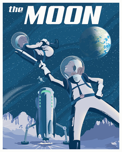 Visit the Moon | stevethomasart