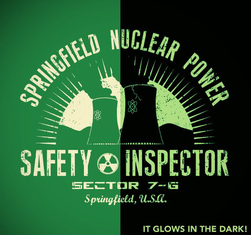 Men's Springfield Nuclear Power - Glow in the Dark! | stevethomasart
