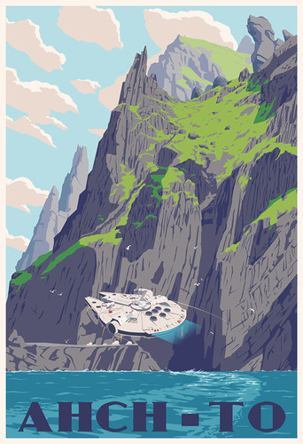 AHCH-TO Jedi temple | stevethomasart