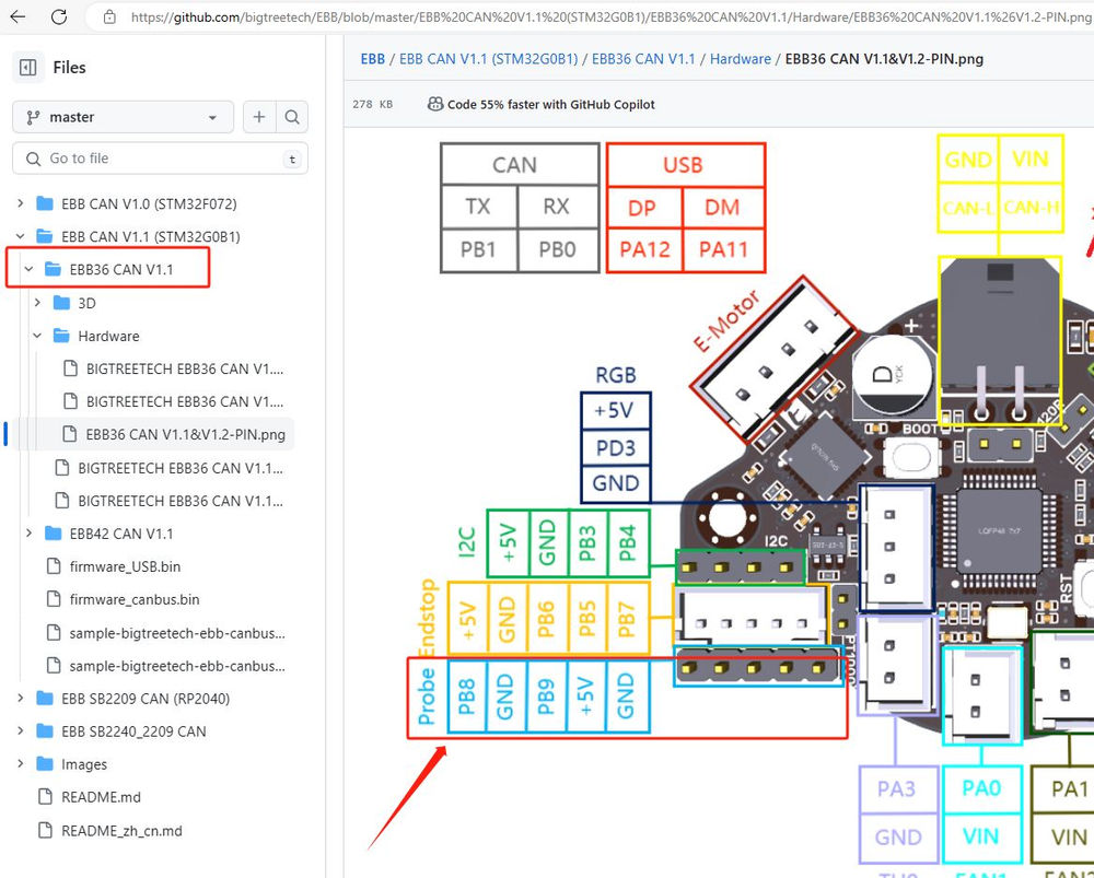 EBB36 CAN connection | Pandapi Print 3D