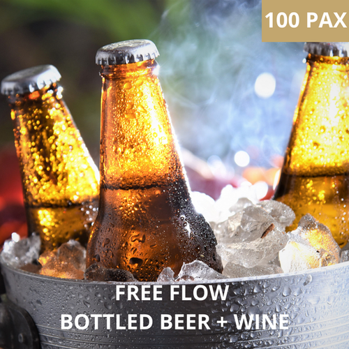 Free Flow Bottled Beer & Wine (100 Pax) | Elite Bar Solutions