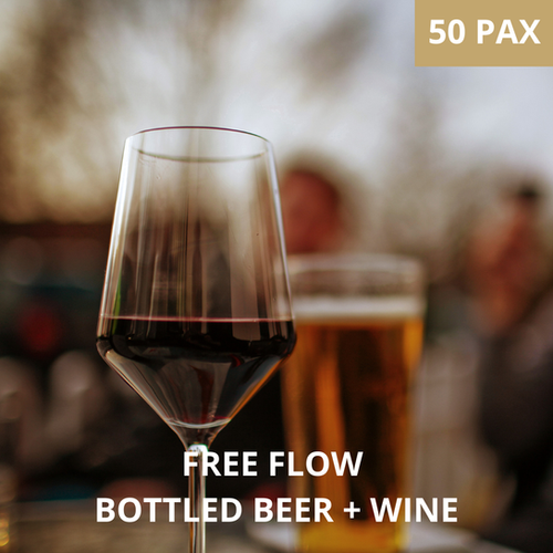 Free Flow Bottled Beer + Wine (50 Pax) | Elite Bar Solutions