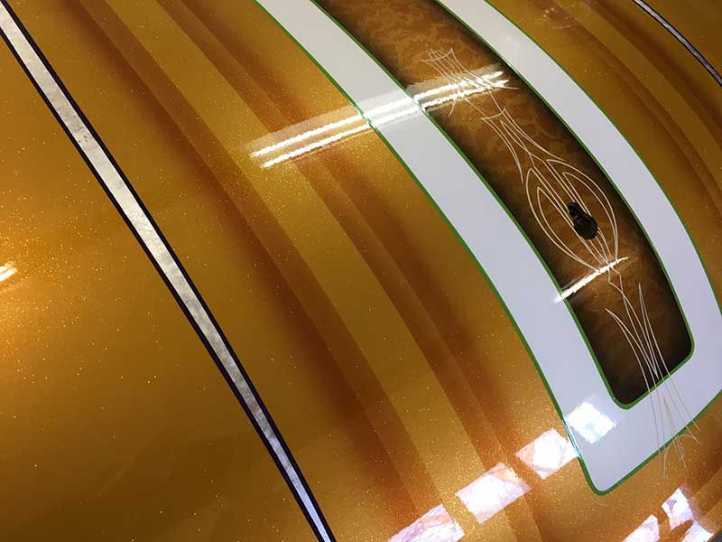 Silver Leaf Lettering & Pinstriping by Kerry Buckley | K&M Signs