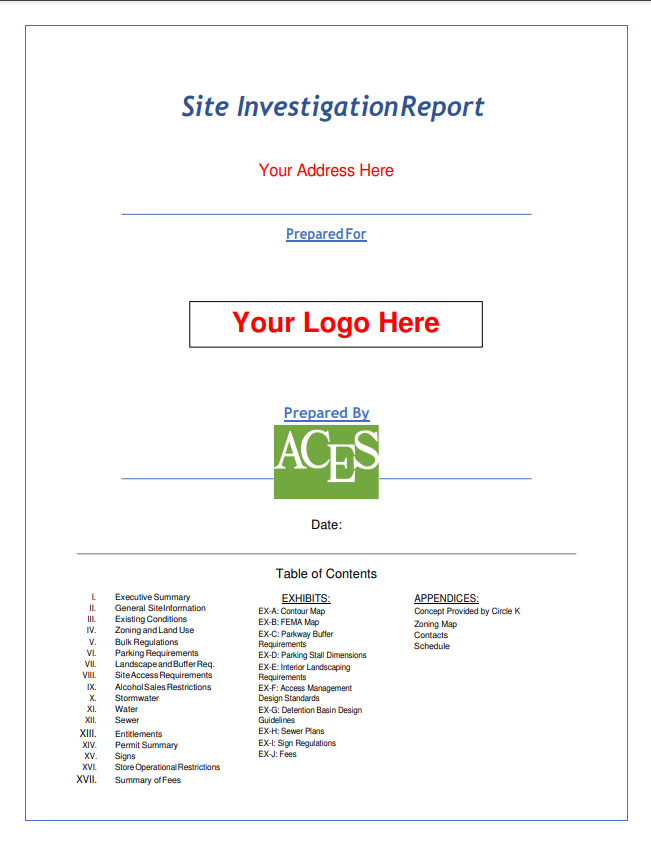 Site Investigation | Arnold Consulting En