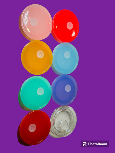 Coloured plastic lids for Libby cups | Creative rhinestones