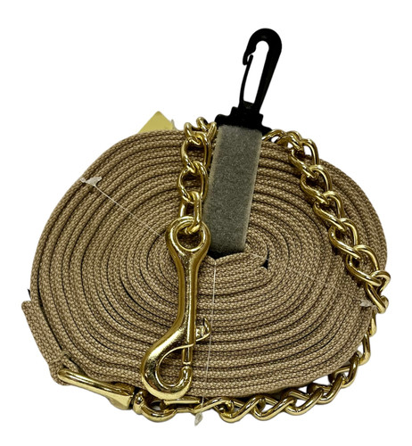 25’ Cotton Lunge Line with 20” Solid Brass Chain | DK Tack and Supply