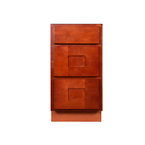 Cherry Shaker Drawer Base Cabinet 12-24 | Charlton Cabinetry