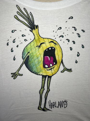 CRYING ONION - Hand drawn Harland original T-shirt | HARBLING