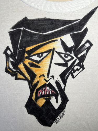 ANGULAR MAN - Hand drawn Harland original T-shirt | HARBLING