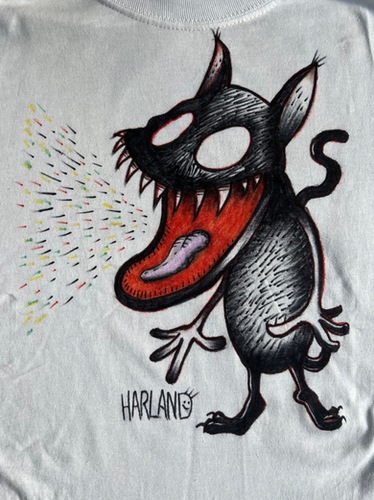 GROWLY WOWLY - Hand drawn Harland original T-shirt | HARBLING