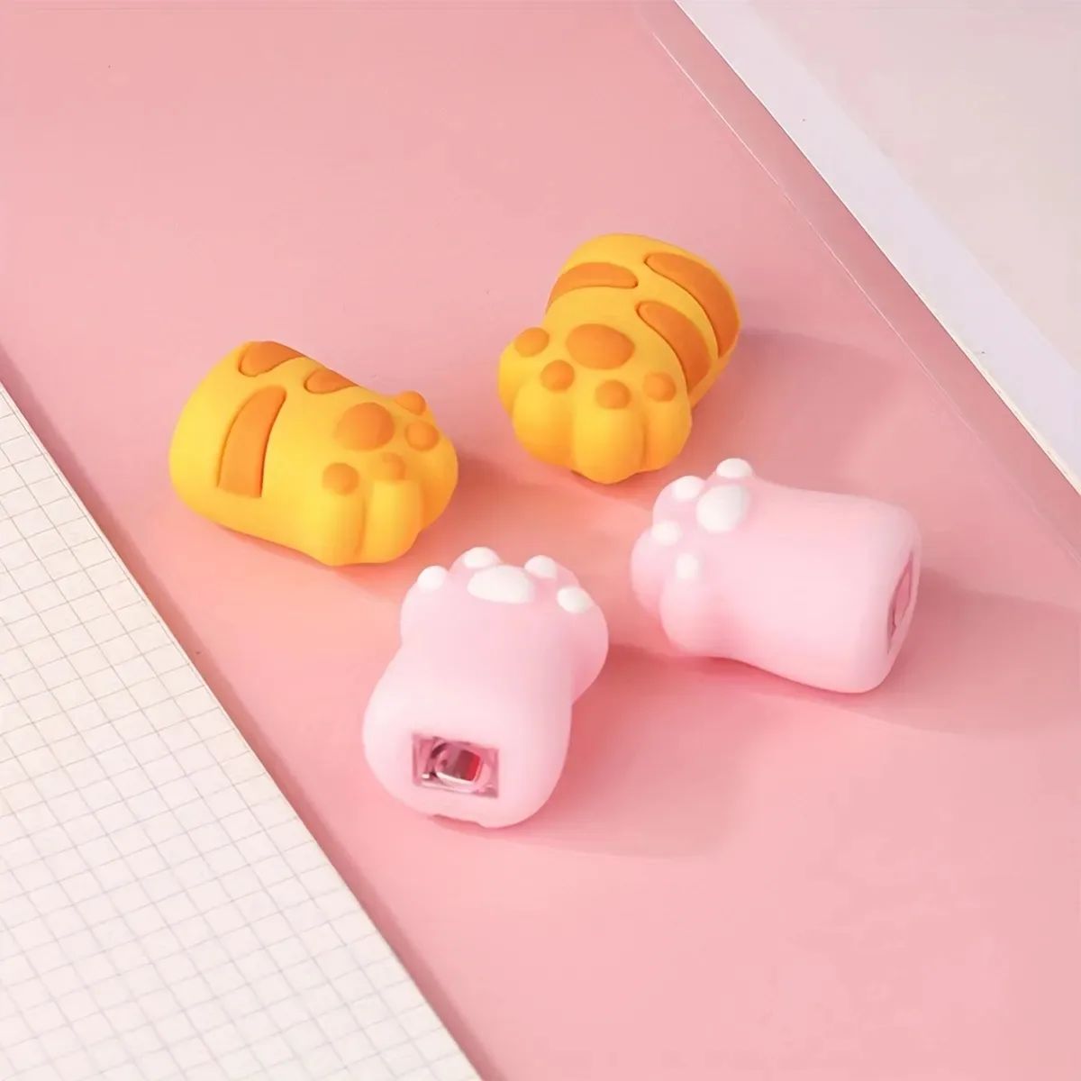 Kawaii cat paw Silicone Sharpeners | Bellekijostationery