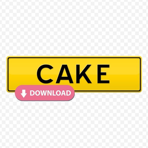 CAKE - Yellow Licence plate | Inspired Cakes byAmy