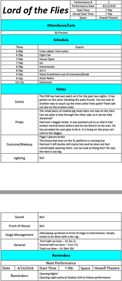 PORTFOLIO | Shannon Humiston, Stage Manager