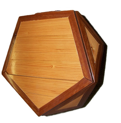 Pentagonal Box in Oregon with Jarrah Trims | Johns Creations 1