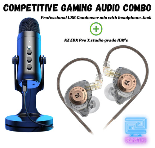 MIC + IEM COMPETITIVE Gaming Audio Combo | Perfect PC