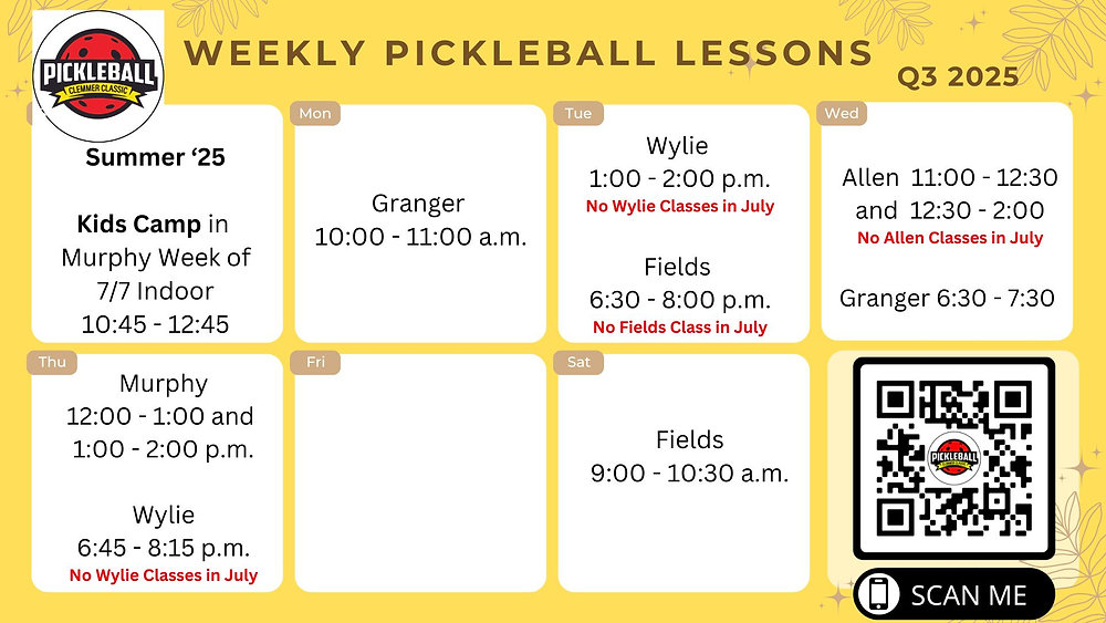 July Pickleball - Join Us!
