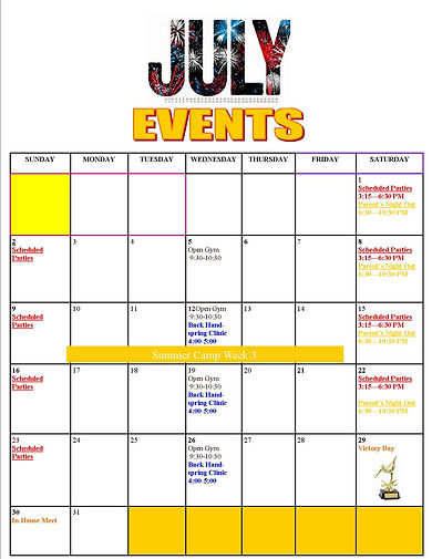 Class Schedule | meadowviewgymnastics