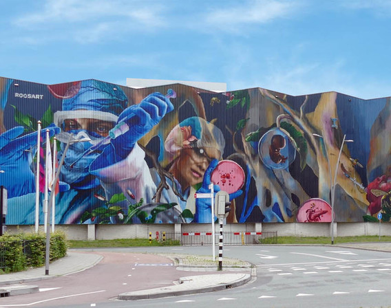 700m2 Street Art Painting Organon MSD Oss