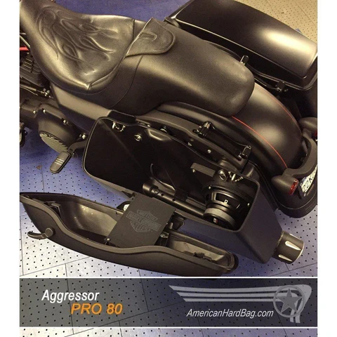 American Hard Bag Aggressor Pro 80 Single 8" Left & Right Woofer ...