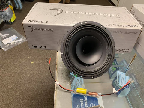 Diamond Audio MP654 6.5" Pro Full-range Coax Horn Speaker (Pair ...