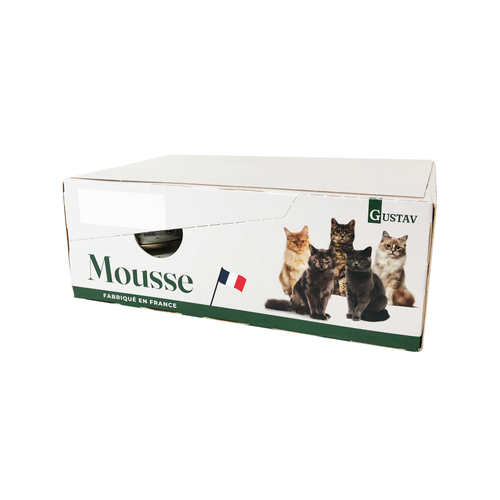 MOUSSE POUR CHAT GUSTAV - BOEUF - 85GX12 | boutique-EVL