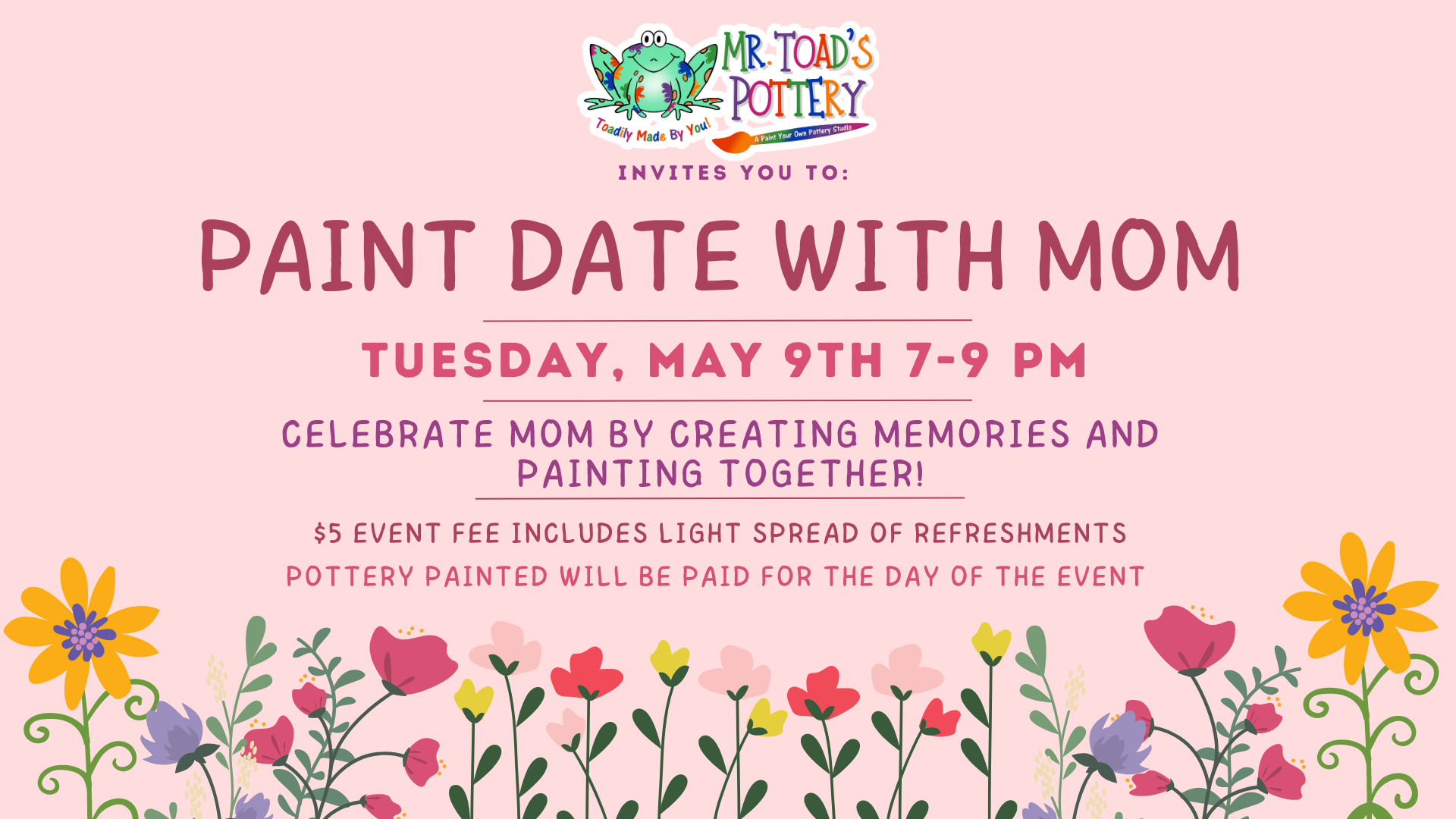 Paint Date with Mom | Mr. Toads DIY Studio