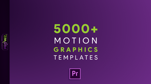 5000+ Adobe Premiere Pro Motion Graphics Templates (.mogrt) | ProWiz ...