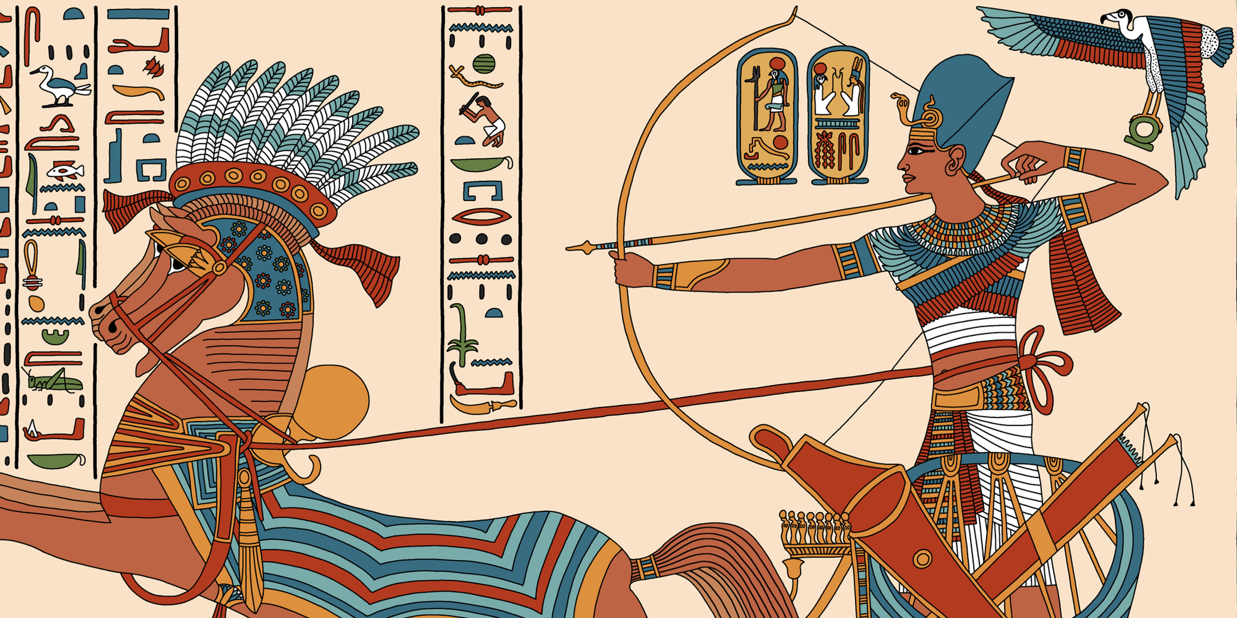 Ramesses II in his War Chariot (Battle of Kadesh)