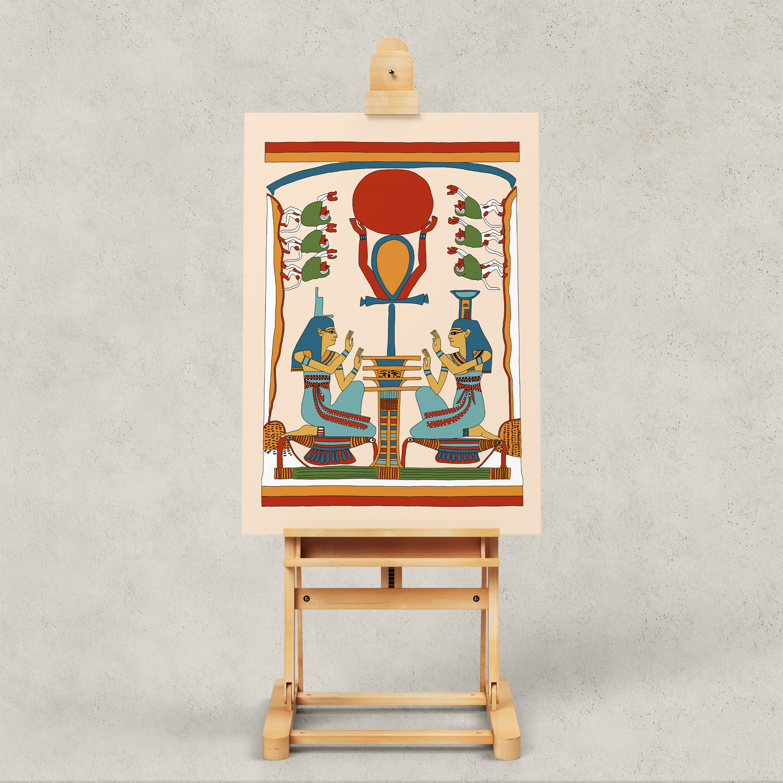 The Hymn to Ra: Isis and Nephthys | Wonderful Things Art