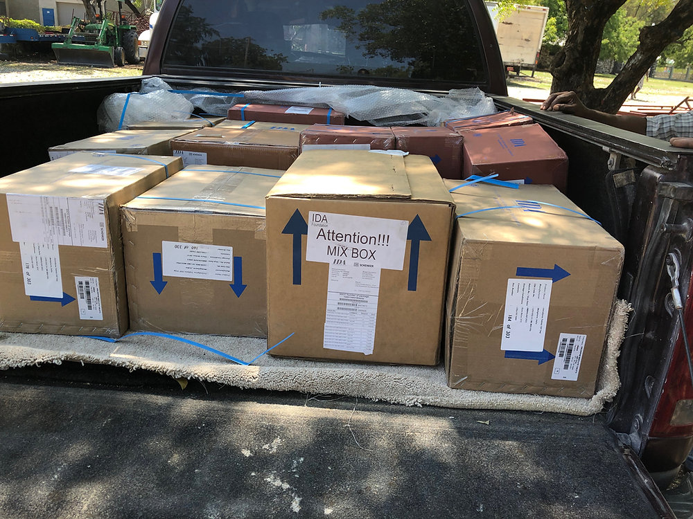 The Medication arrived in Haiti