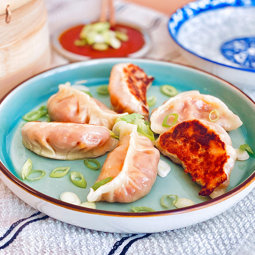 Korean Chicken and Kimchi Mandu Dumpling