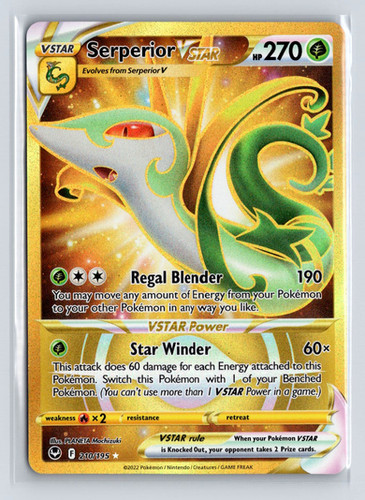 Pokémon TCG - Silver Tempest 210/195 Serperior Vstar NM | GHG Collectibles