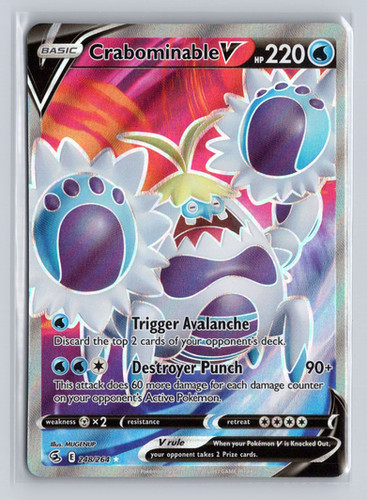 Pokemon Crabominable V Full Art #218 NM | GHG Collectibles