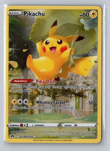Pokemon TCG - Crown Zenith #GG30/GG70 Pikachu NM | GHG Collectibles