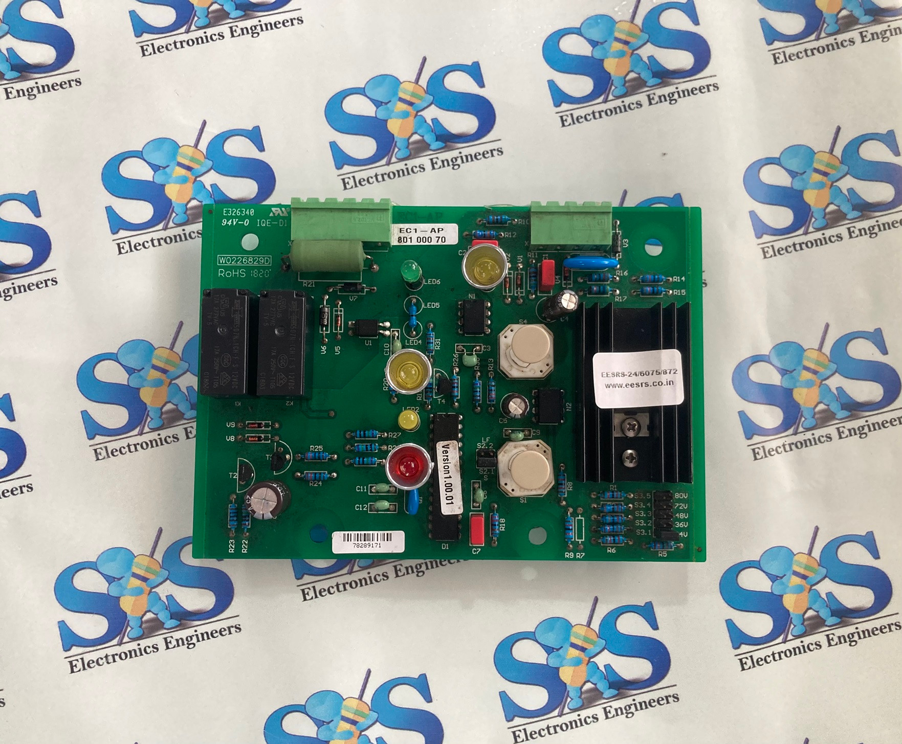 PCB CONTROL CARD SN - 78289171 W0226829D