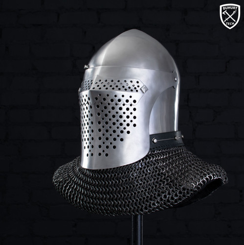 Bascinet "Griffon" with Removable Visor | BuhurtTech