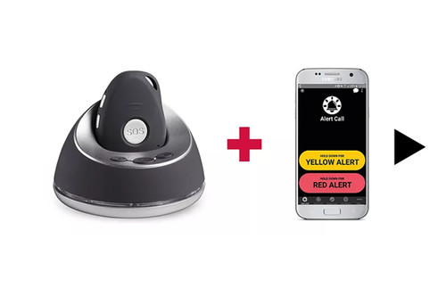 SOS FOB + CHARGING CRADLE + FREE APP | Sky Alert SOS
