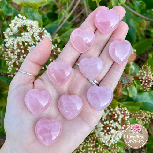 Rose Quartz Mini Hearts | Lucy Rose Jewellery